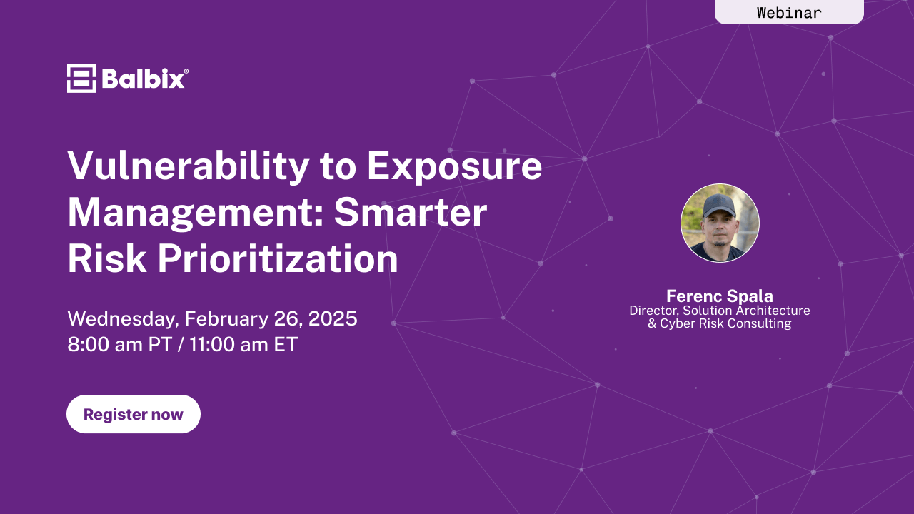 Live Demo: Vulnerability to Exposure Management: Smarter Risk Prioritization